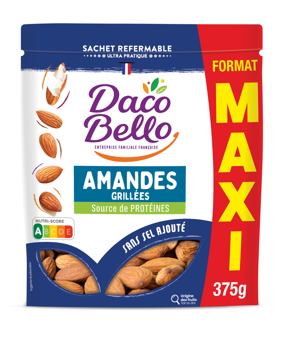 AMANDE GRILLEES MAXI 375G | Daco Bello